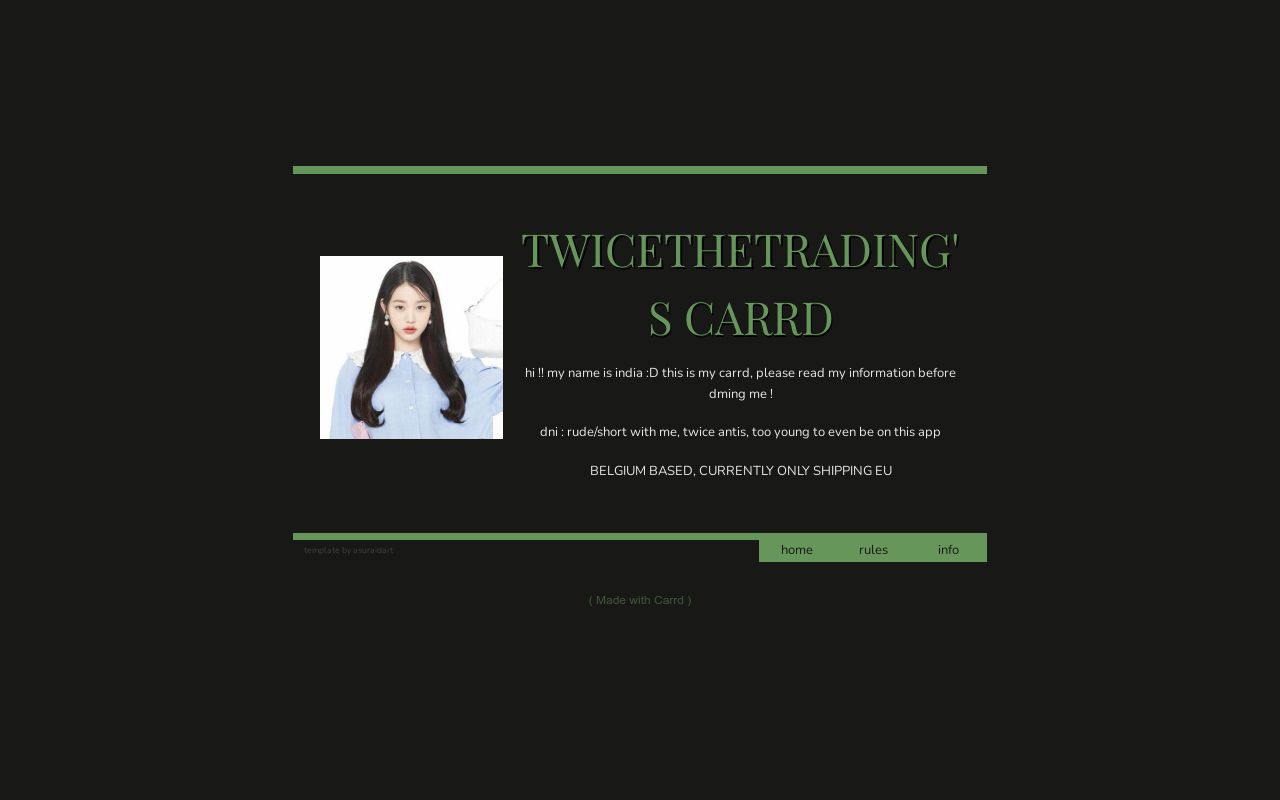 twicethetrading's carrd